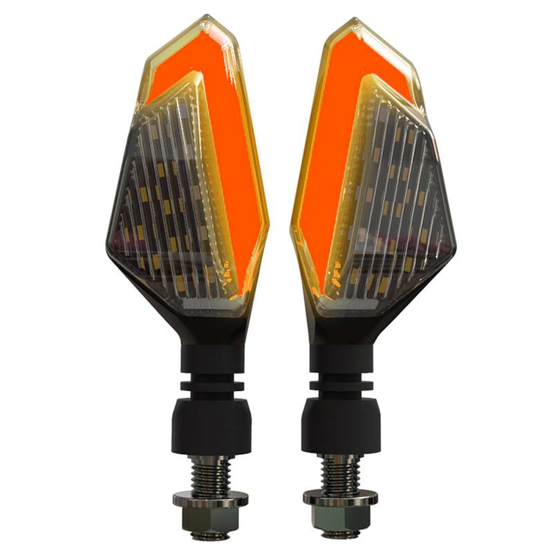 Buy 2Pcs Motorcycle Led Turn Signal Light Running Lights Indicator ...