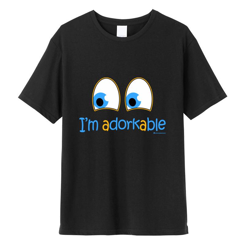 Buy I M Adorkable Print Plus Size XS-6XL T-Shirt 100%Cotton See tops O ...