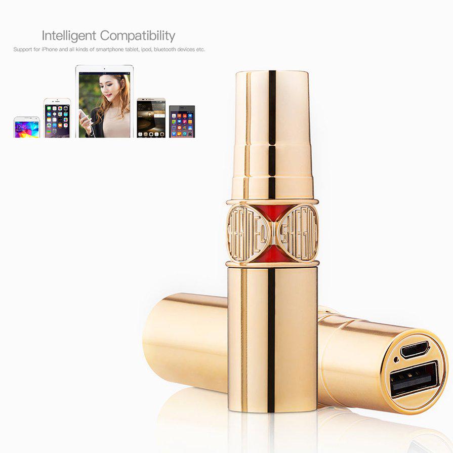 Buy 3000mAh Lipstick Shape Ultra Thin External Power Bank Battery ...