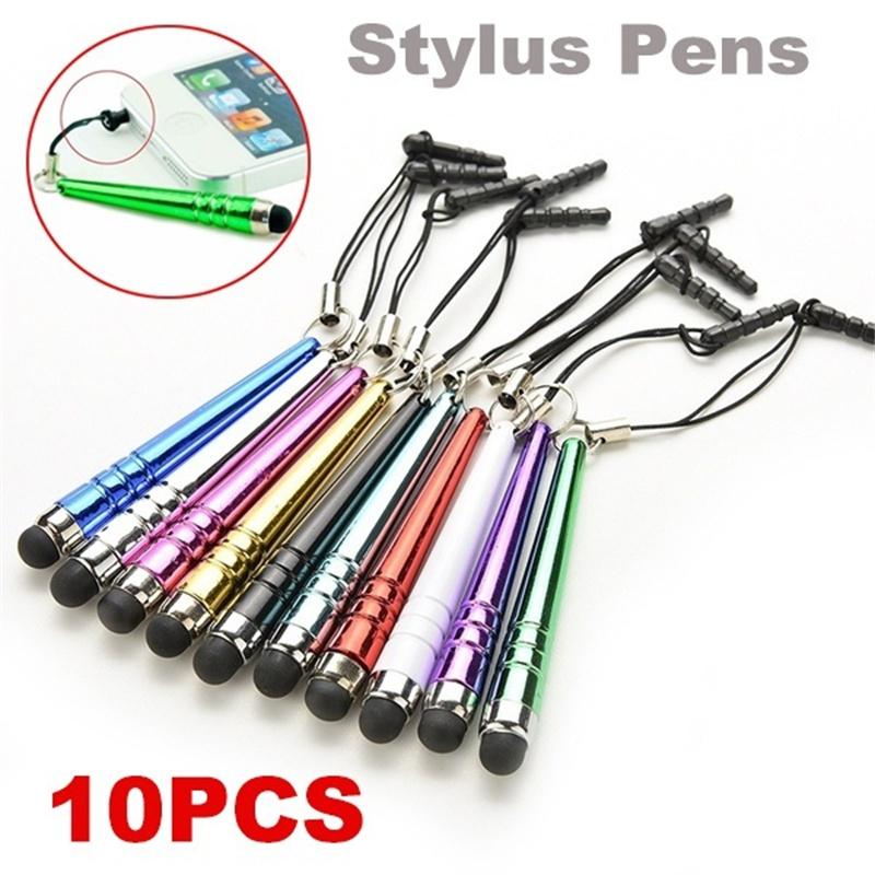 10PCS Mini Capacitive Screen with Anti-Dust Plug Stylus Pens Tablets ...