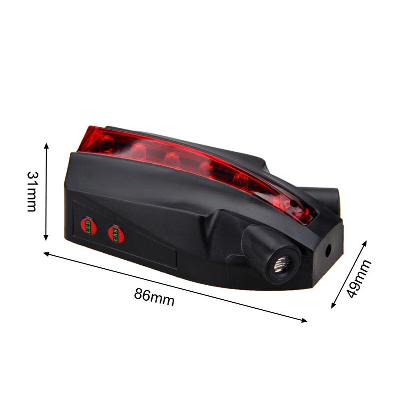 Buy Cycling Projector Tail Light 2 Laser+5 LED Logo Projection Bike ...