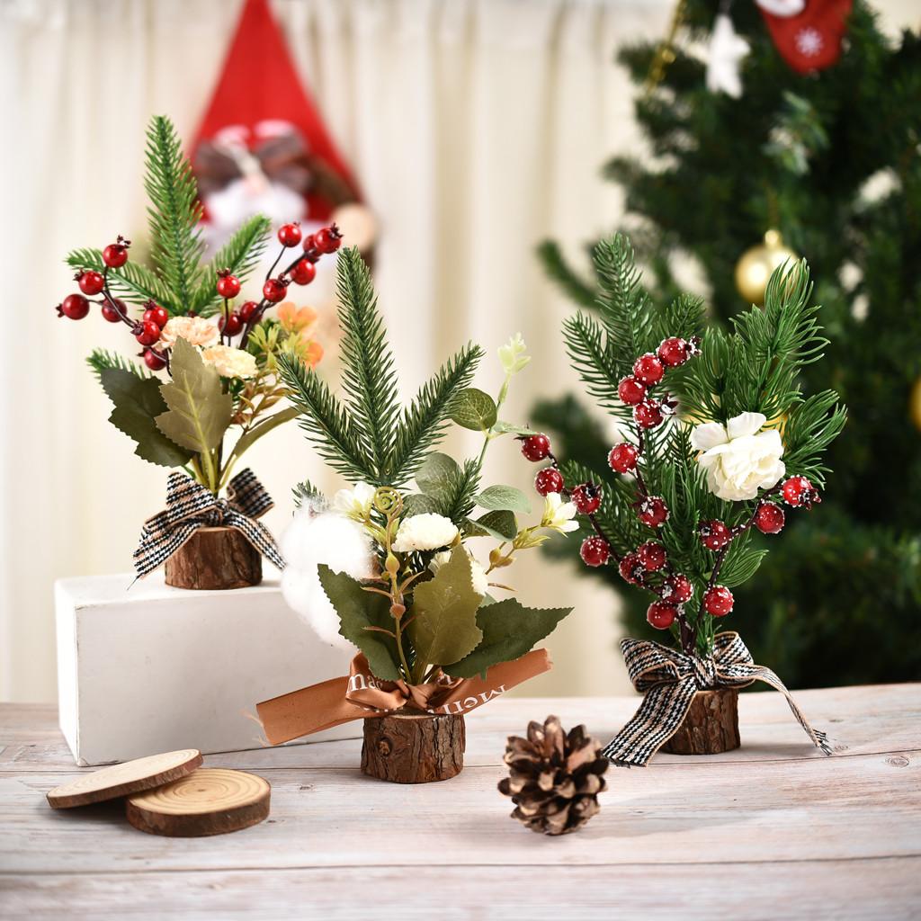 Buy [MS] Window Mini Christmas Tree Gifts Christmas Desktop Small ...
