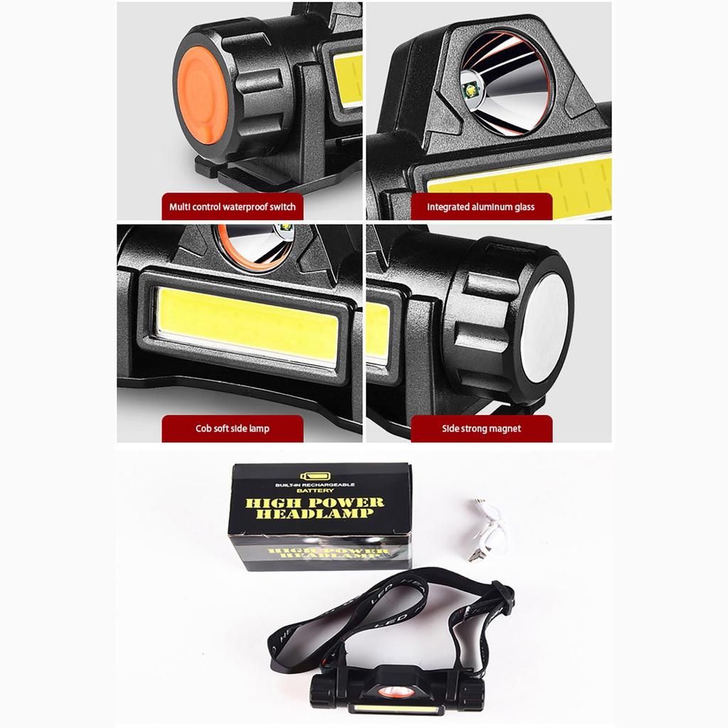Cheap (Joy choose)Built-in Battery LED Strong Headlight Outdoor USB ...