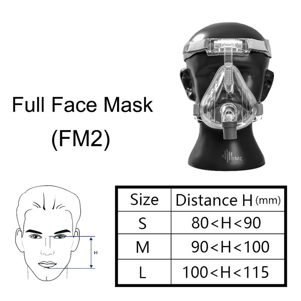 Buy BMC FM2 Full Face Mask for CPAP BIPAP Machine Have Special Effects ...