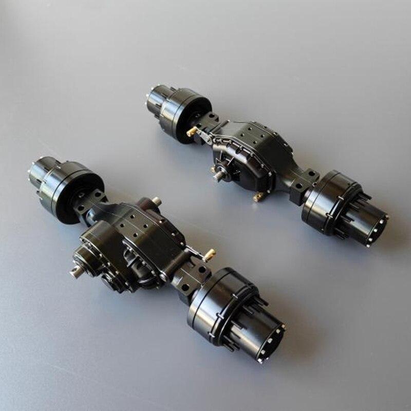Buy Metal Power Rear Axle Through with Lock Difference for 1/14 Tamiya ...
