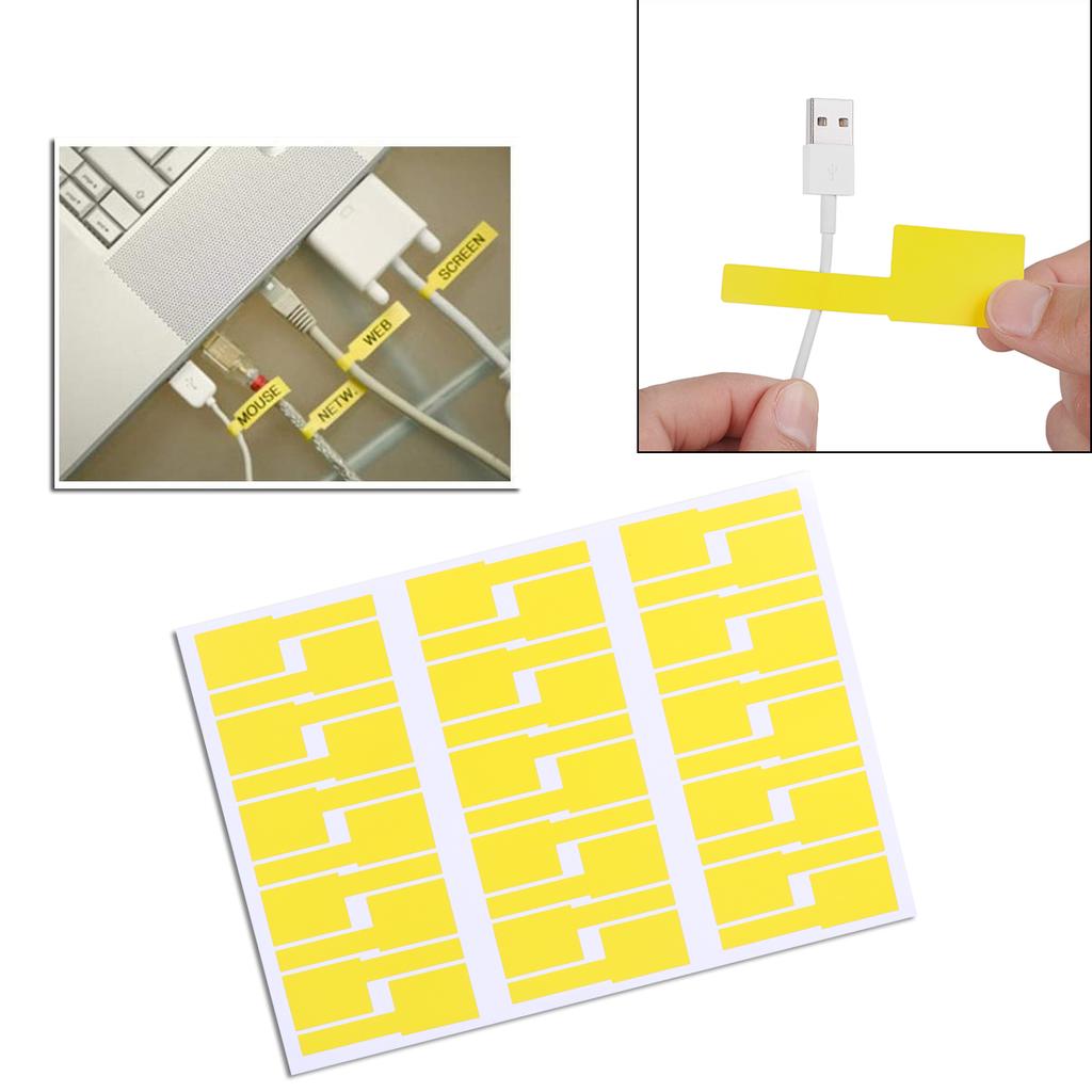 Buy 20Pcs Cable Sticker Computer Identification Tags Network Cable ...