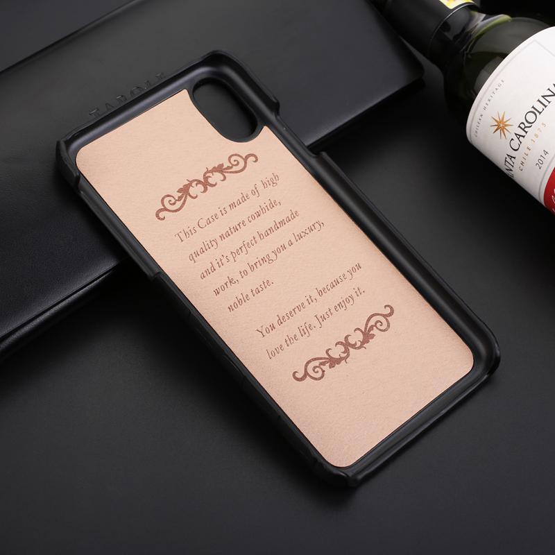 Buy Genuine Leather Case For Iphone X Case For Iphone XS Max Bac at ...