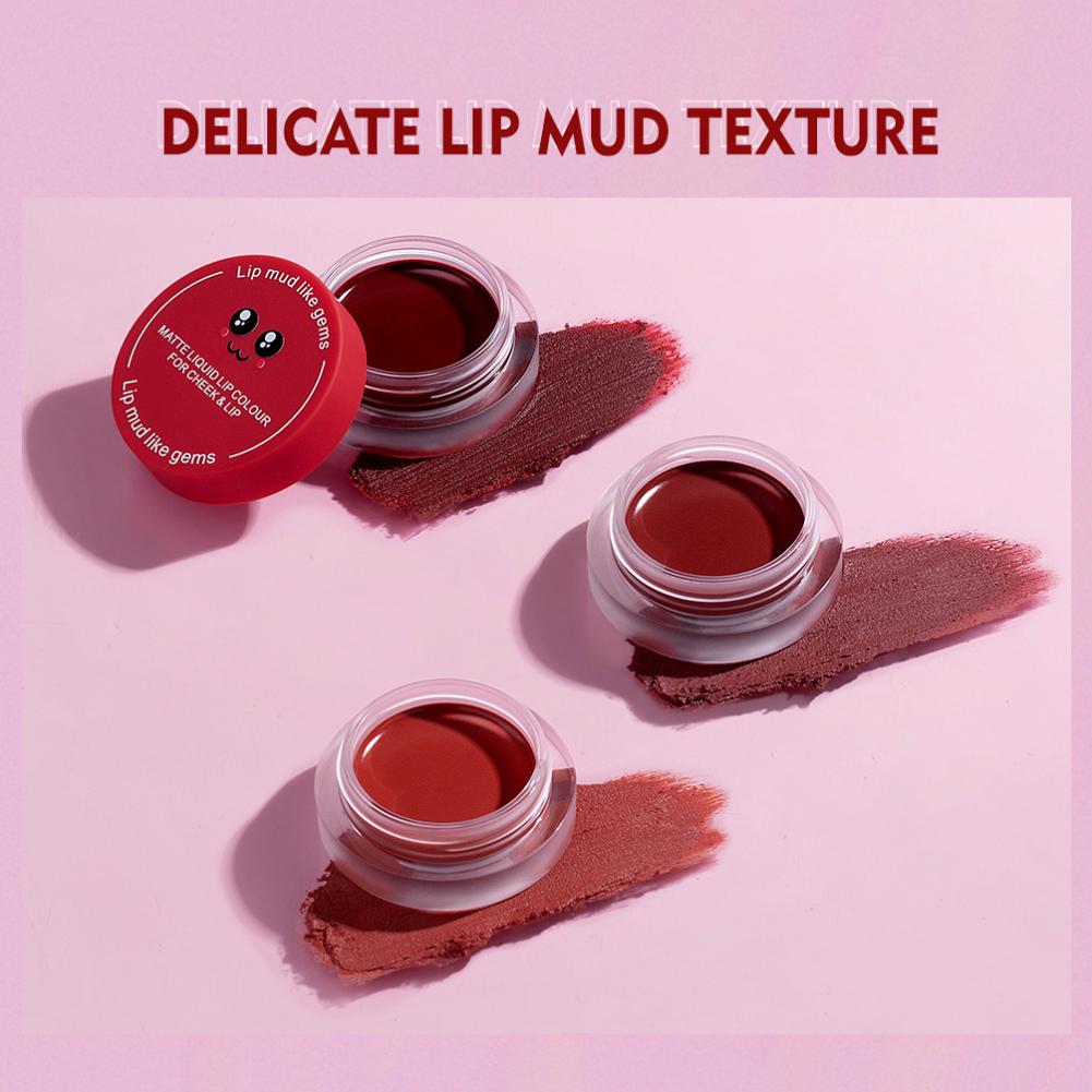 Buy 3 Colors Lip Velvet Lipstick Lip Gloss Long Duration Lip Glaze Lip ...
