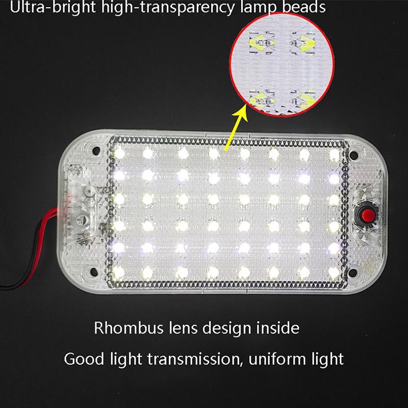 12V-60V Ultra-Thin Car Led Interior Lights Truck Interior Cab Reading ...