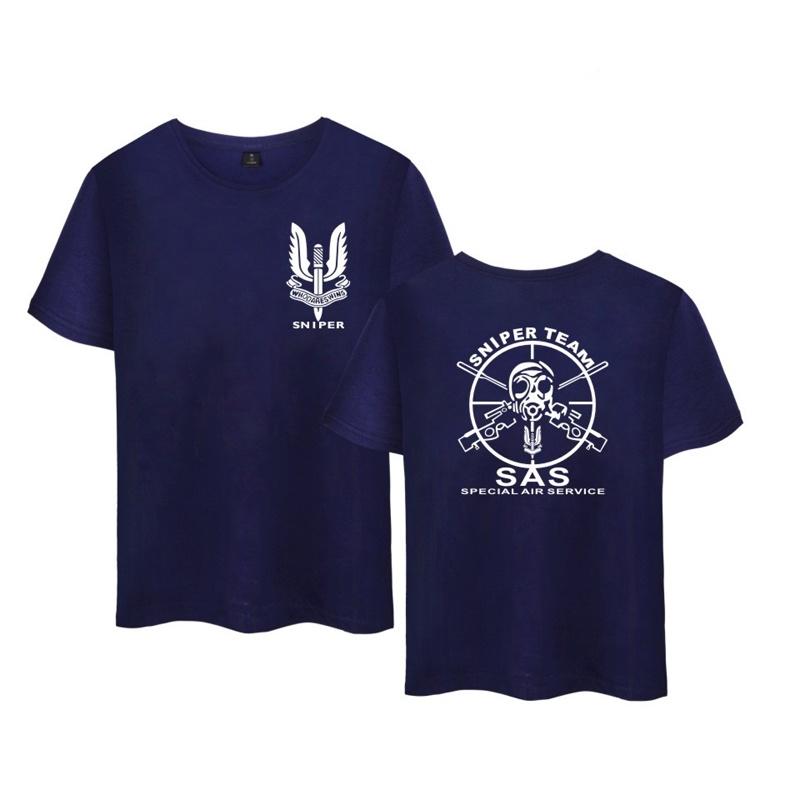 Special Air Service SAS Pattern Printed Men/Women Short Sleeve Cotton T ...