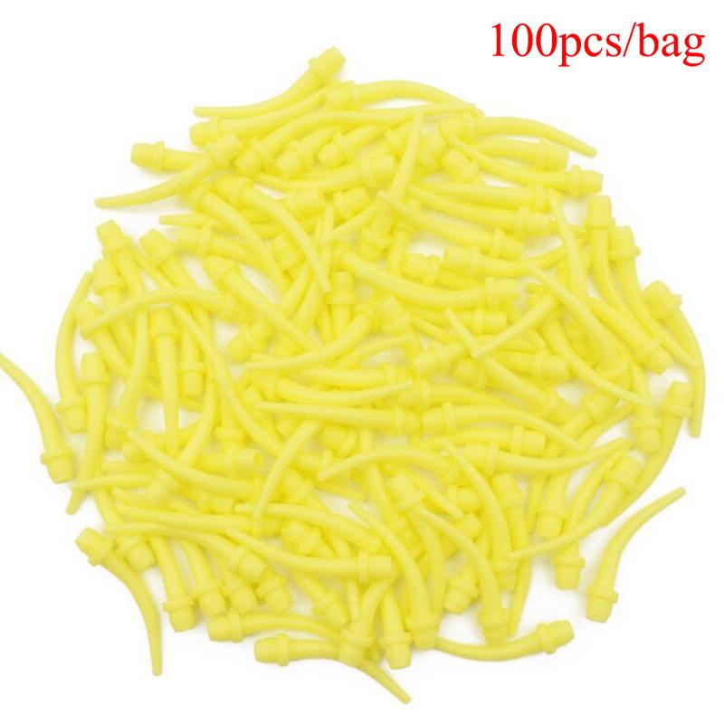Buy 100Pcs 4.2Mm Yellow Silicone Dental Intra Oral Impression Mixing ...
