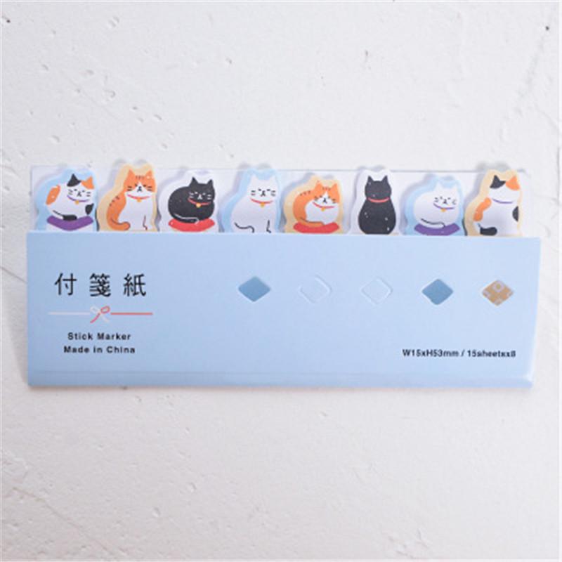 Buy Funny Cat Style Sticker Bookmark Memo Marker Flags Point Sticky ...