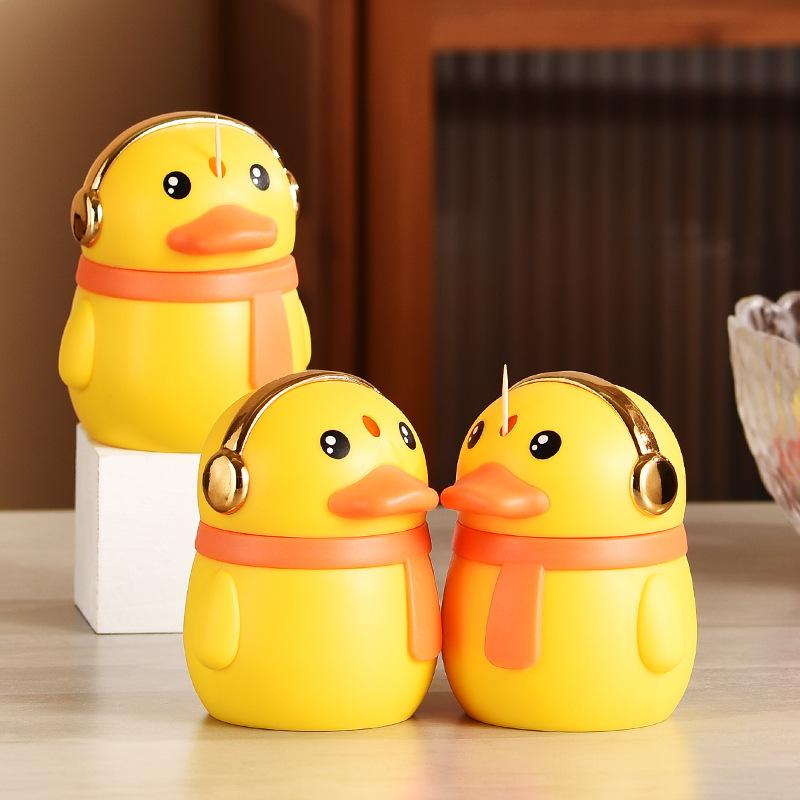 Buy Toothpick Bottle Creative Cartoon Little Yellow Duck Toothpick Box ...