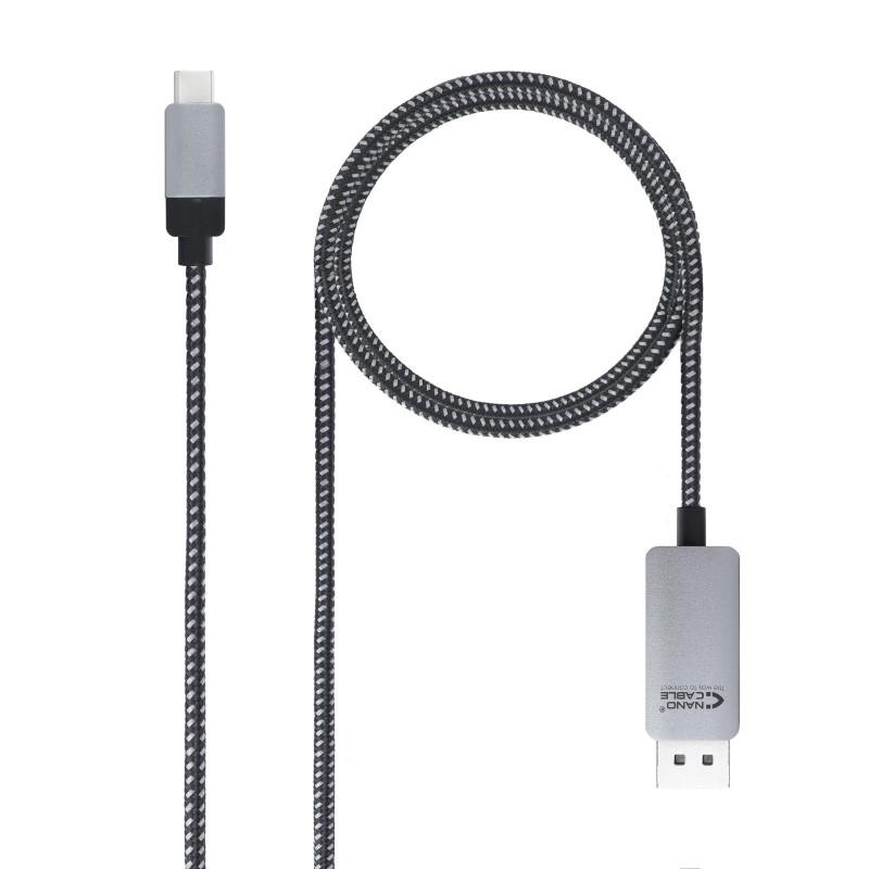 Nanocable Cable Conversor USB-C Macho a DisplayPort Macho 1.80m - Color ...