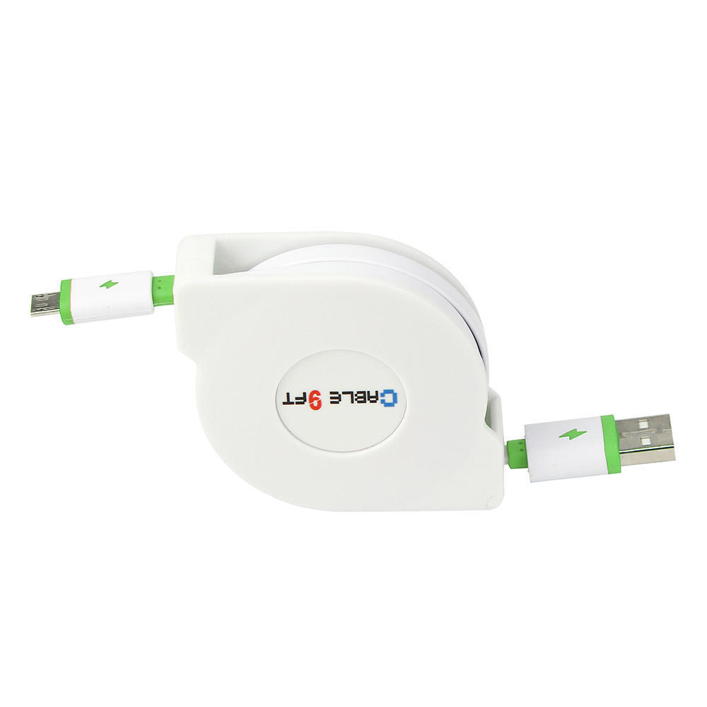 Buy V8 Micro USB To USB Retractable Cable Data Sync 2A Charging Cable ...