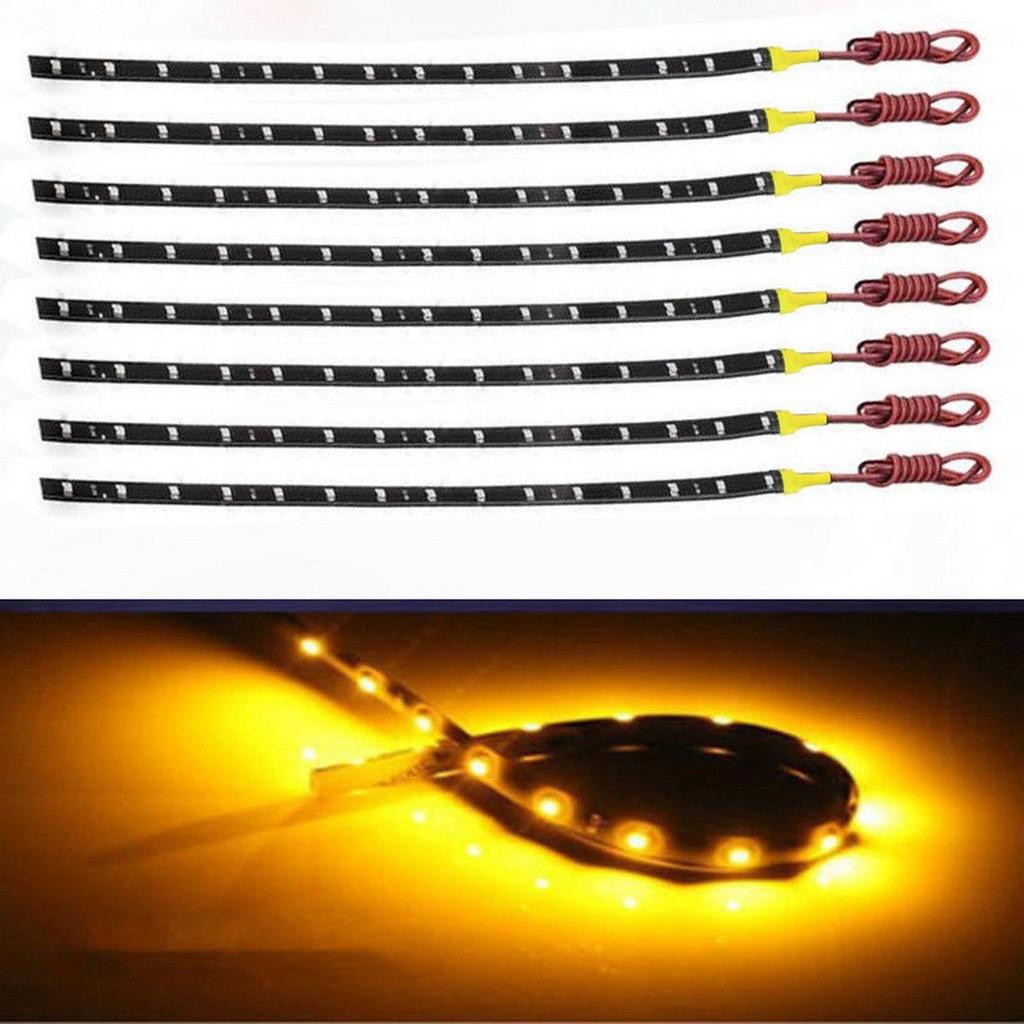 30cm 12V 15 LEDs Car Auto Motor Grill Waterproof Lamp Flexible Light ...