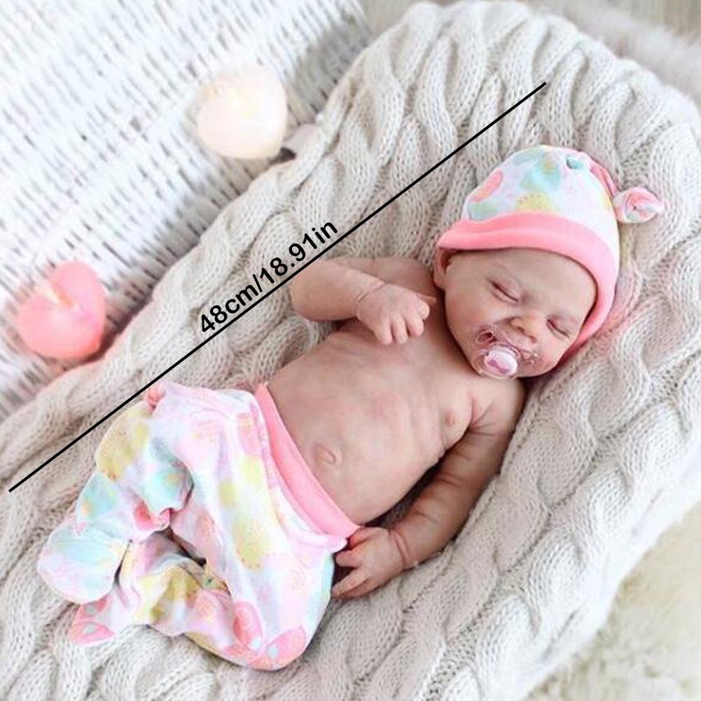 Cheap 22in DIY Reborn Doll Kit Sleeping April Smiley Face Soft Parts ...