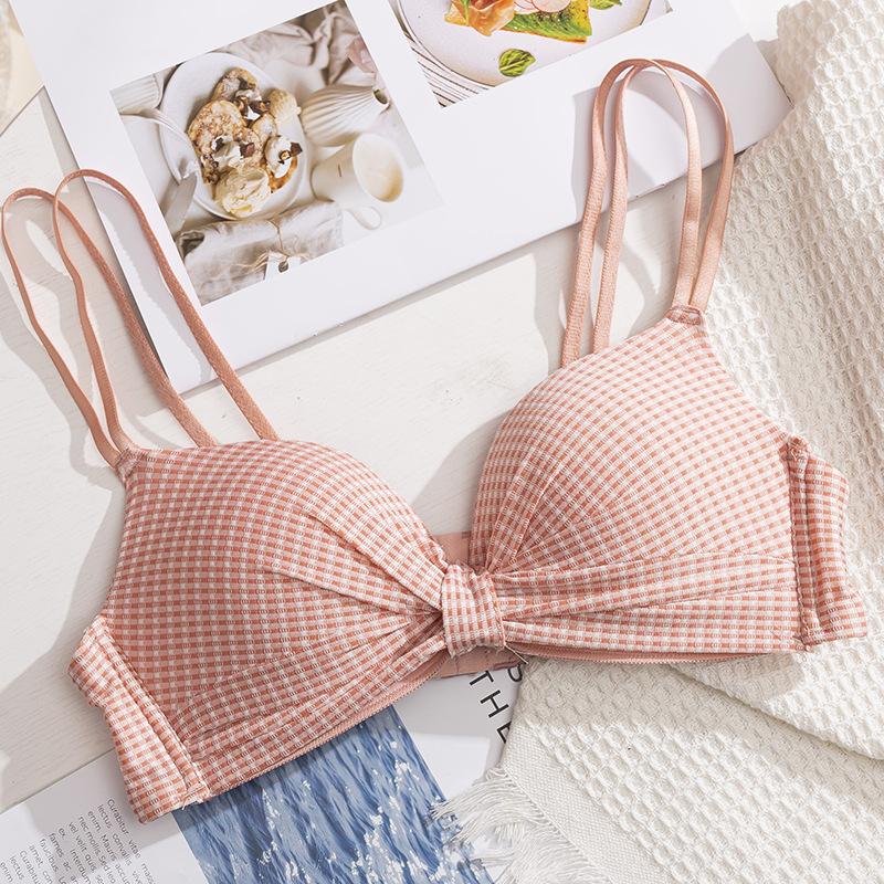 Kaufe Cute Bra for Women Sexy Lingerie Plaid Girls Brassiere Comfort ...