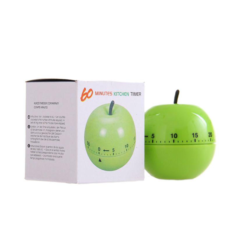 Buy Green Cute Fruit Shape Mechanical Kitchen Timer Loud 60 Minutes ...