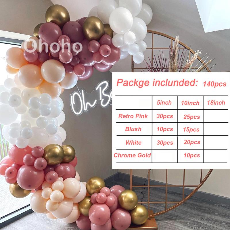 Buy Baby Shower Girl Balloon Arch Kit Birthday Party Decoration Wedding ...