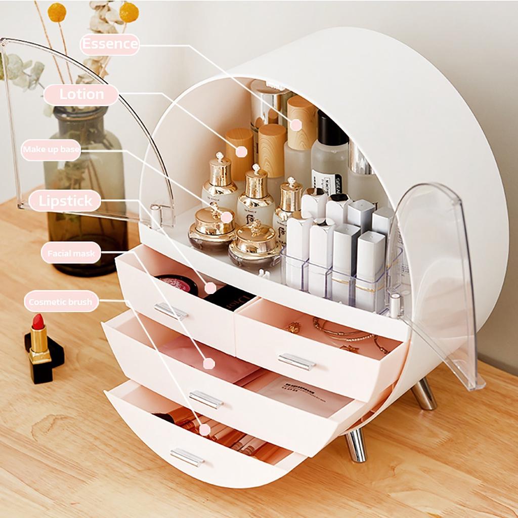 Buy M / L Cosmetic Storage Box Dressing Table Shelf Beauty Acrylic ...