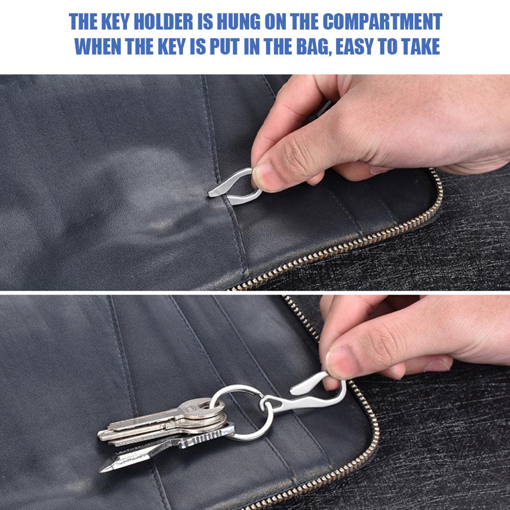 Buy Pocket Key Organizer Clamp Stainless Steel Hanging Buckle Clip w ...