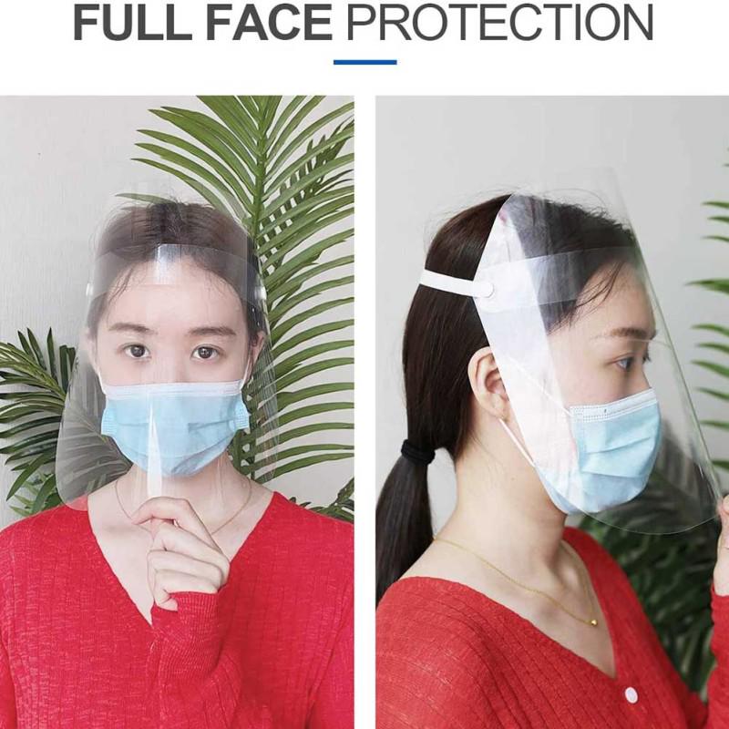Buy Face Shield Full Face Covering Transparent Anti Droplet Dust-proof ...