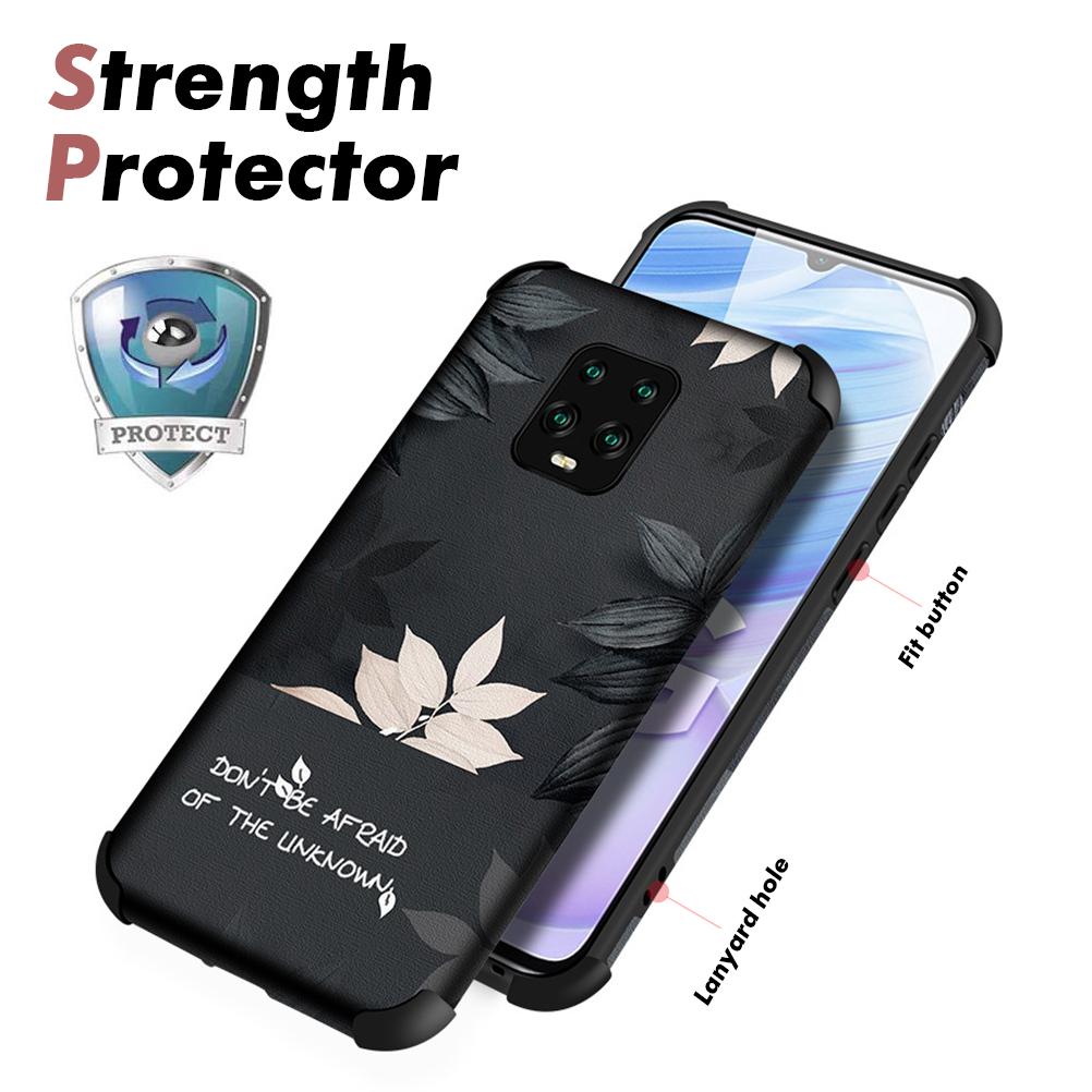 Buy Redmi Note 9S Case, Ultra-thin Flowers Pattern Matte Soft Silicone ...