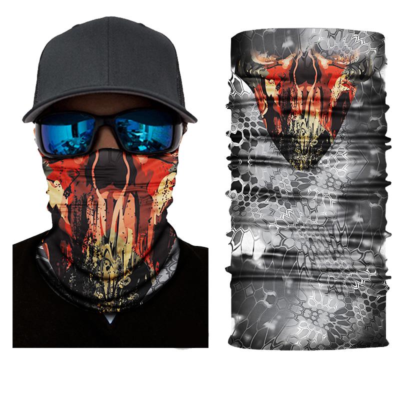 Buy Pointed Chin Skull Hexagon Cycling Motorcycle Head Scarf Neck Face ...