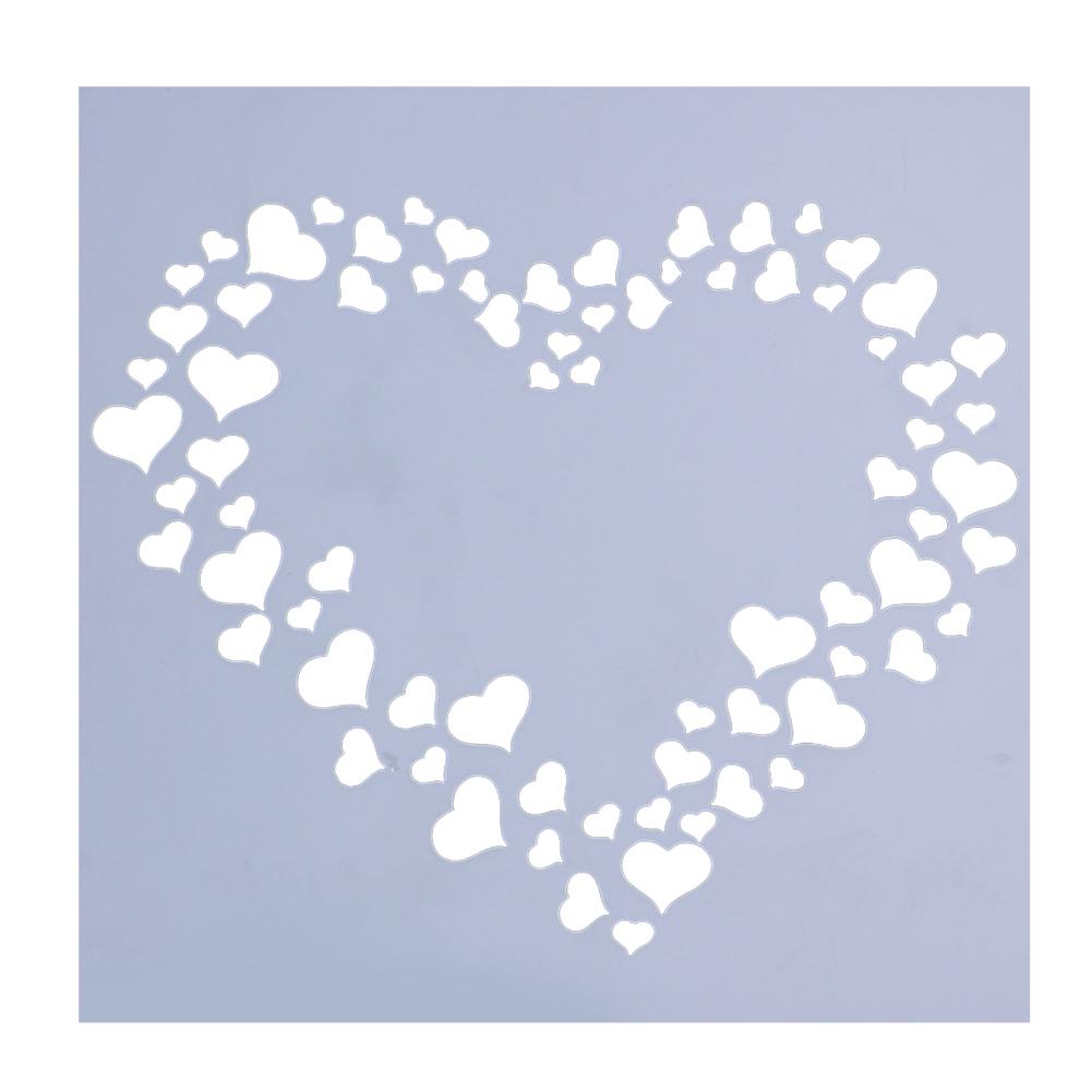 Buy Bakery Tool Cake Stencil Mold Fondant Cake Stencil Template Mold ...