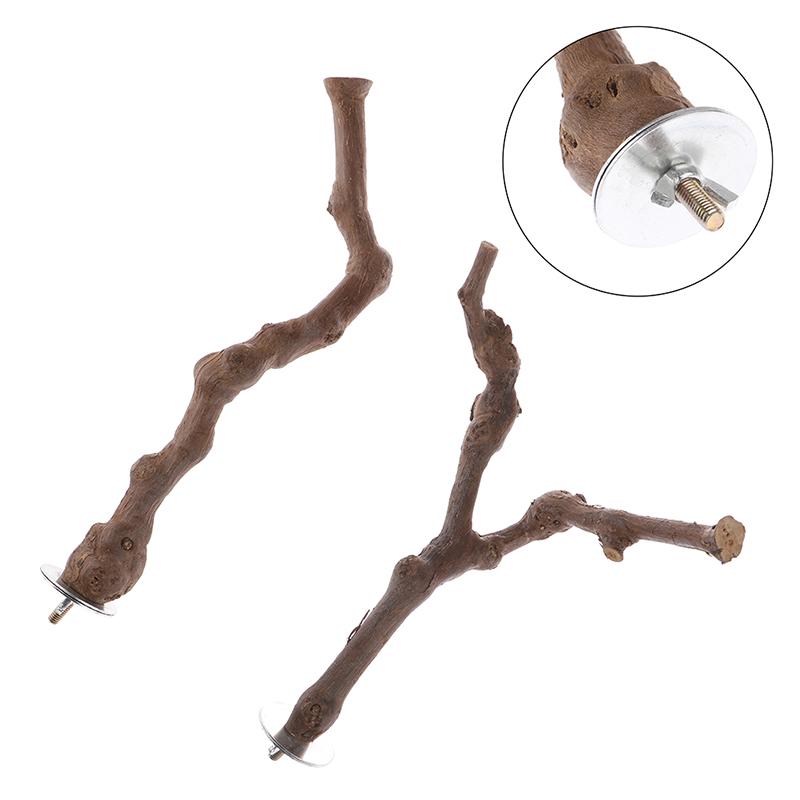 Buy Pet Parrot Bird Standing Stick Wild Grape Wood Pole Perches Bite ...