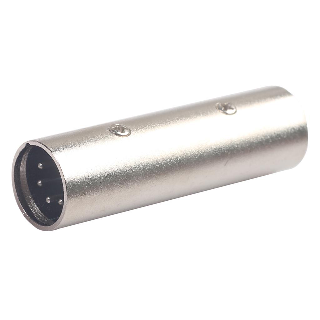 Buy 5Pin XLR Male To Audio Connector Lead Adapter Silver 63x18mm at ...