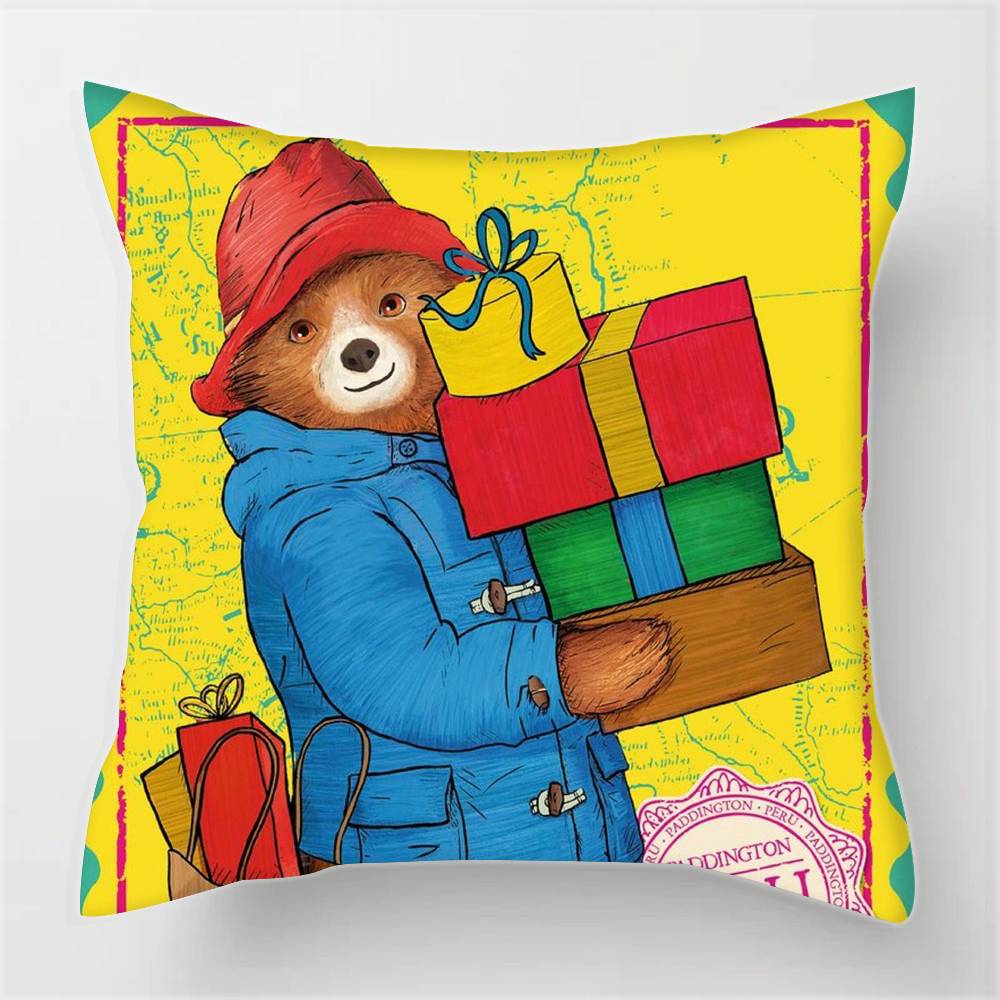 Cute P-Paddington Bear Anime Pillowcases cushion covers living room ...