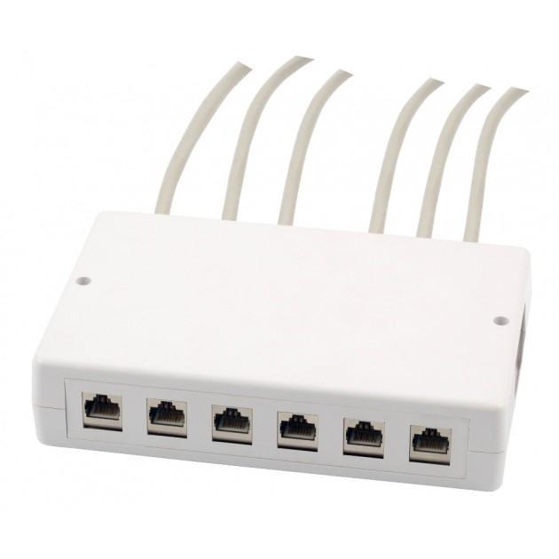 Buy Intellinet iwp-box sc-6 6x rj45 6x cat5e white efb cable adapter ...