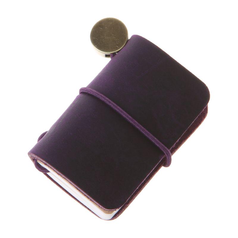 Portable Leather Travel Book Mini Journal Booklet Handmade Cover With ...