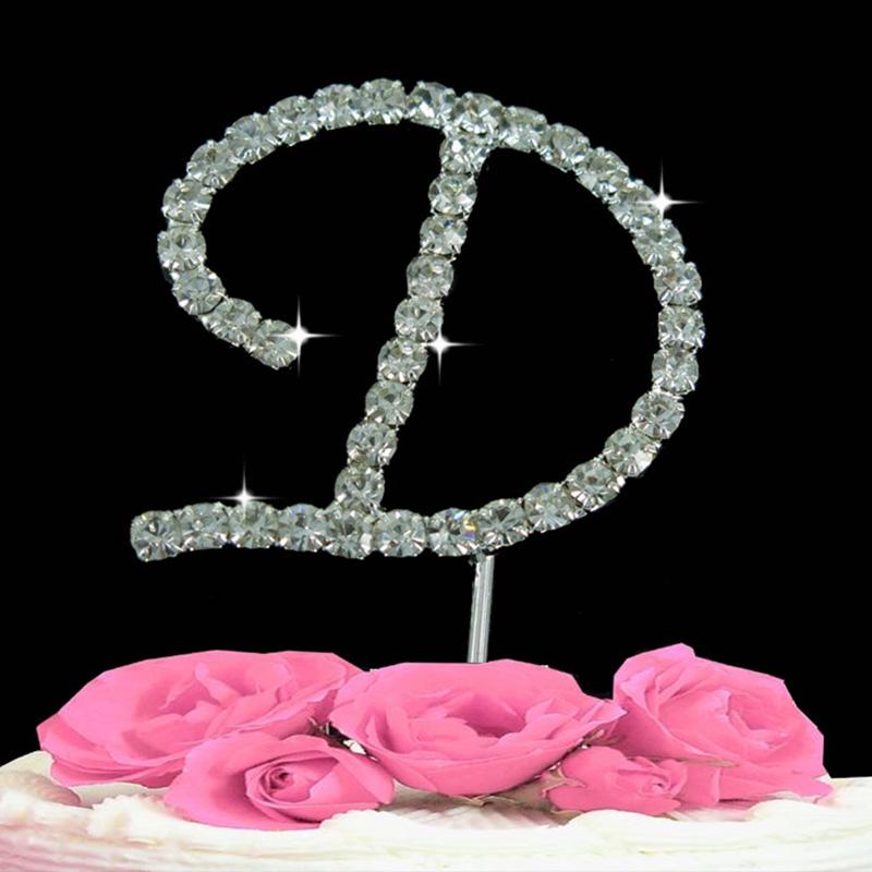 Cheap Rhinestone Crystal Letters Happy Birthday Cake Topper Words ...