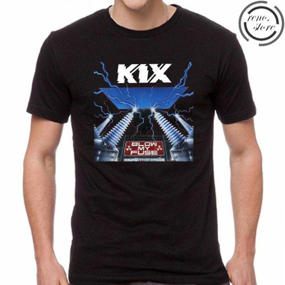 Buy Kix Blow My Fuse Album Rock Band Mens Arrival T Shirt Summer Men T ...