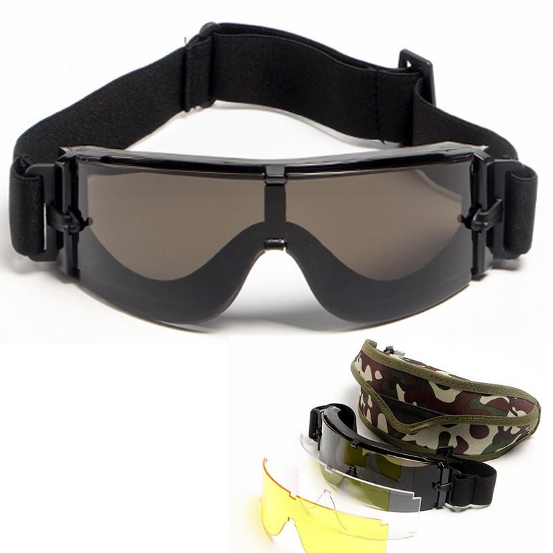 Buy Tactical Glasses Airsoft Glasses Paintball Shooting Glasses Sport ...