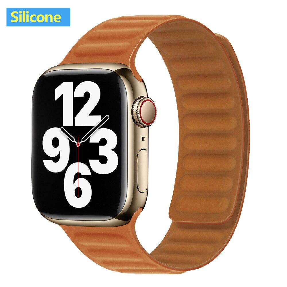Buy Leather Link for Apple Watch Band Ultra 49mm 45mm 41mm 44mm 40mm Magnetic Ocean Trail Alpine ...