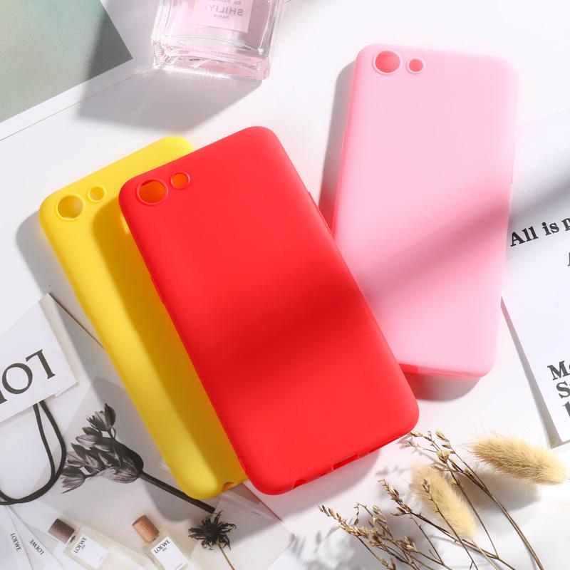 Buy For OPPO A3S F9 Pro F5 R9s Plus A73 A83 Case Soft Matte Candy ...