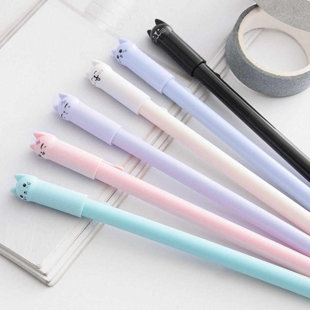 Buy Fang Nymph Kawaii Ink Cat Gel Pen Cartoon Plastic Gel Pens for ...