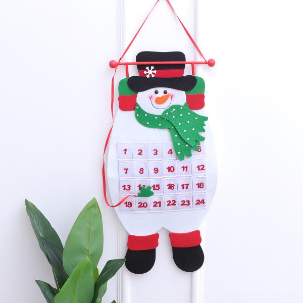 Countdown to Christmas Santa Advent Calendar Christmas Tree Hanging ...