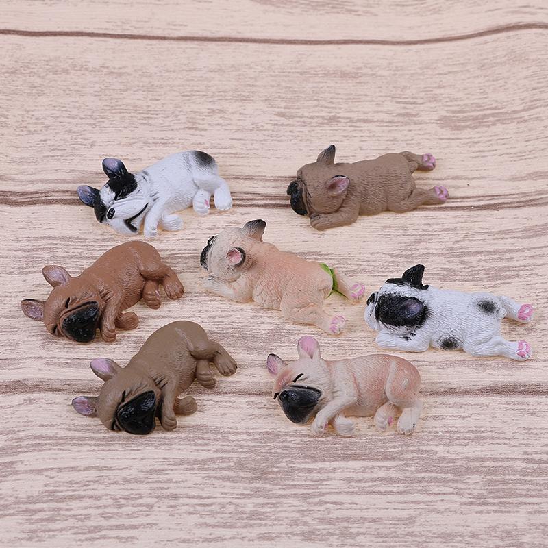 Buy 1Pcs Cute Sleeping Trumpet French Bulldog Model Shiba Inu Figure at ...
