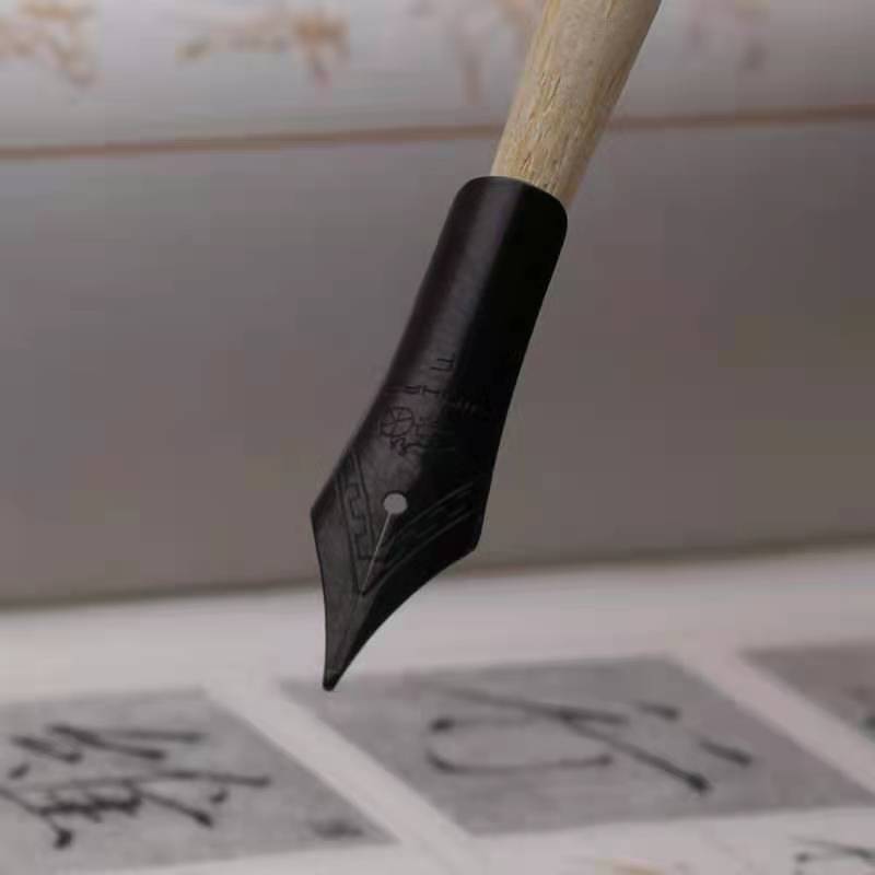 Buy 1Pcs #5 Size Black Fountain Pen Nib Ink Pen F Nib Stationery Office ...