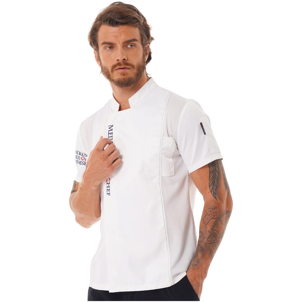 Cheap Kitchen Chef Uniforms Cooks Uniform Tops Breathable Mesh Food ...