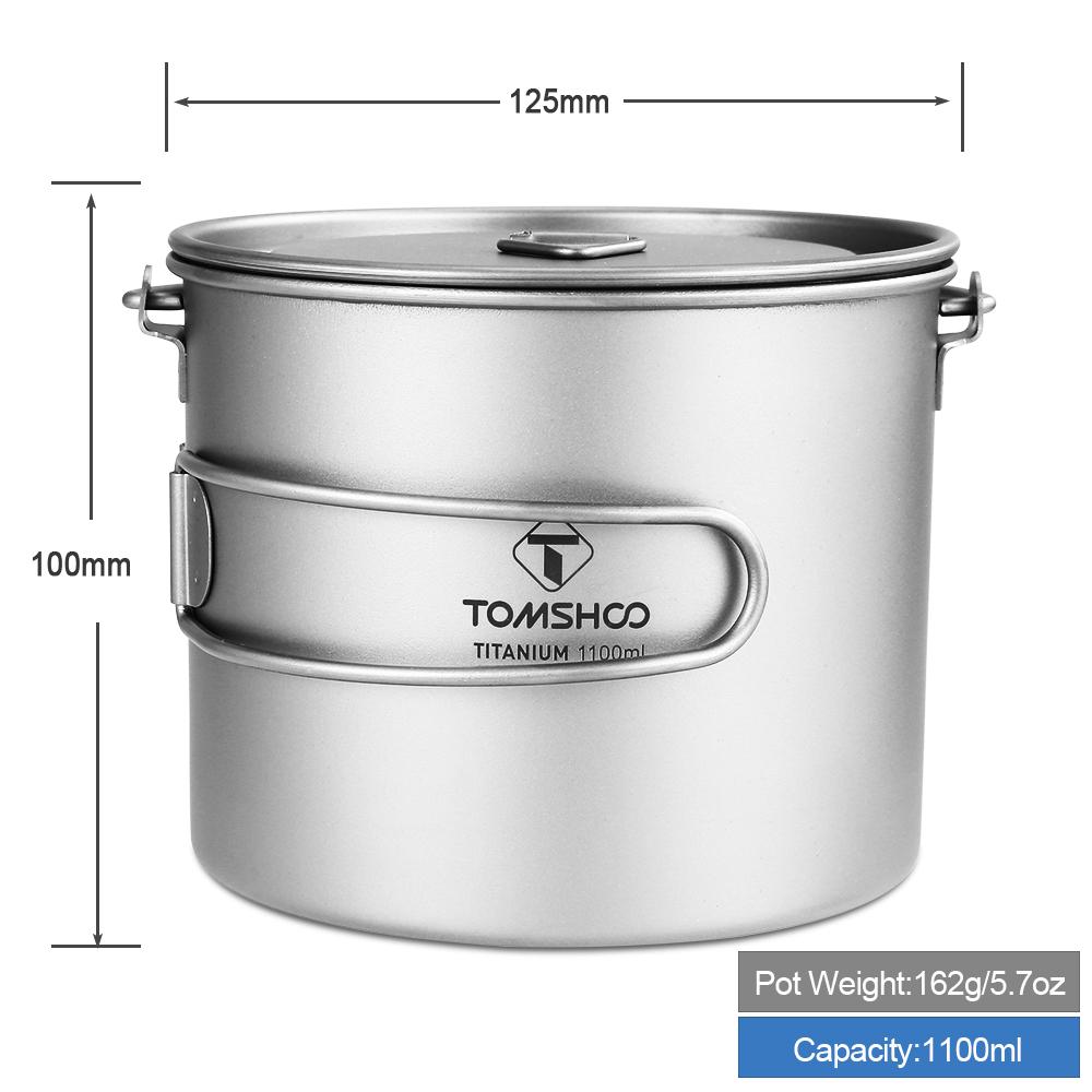 TOMSHOO 1100ml Titanium Pot uygun fiyatlı satın alın - fiyat, ücretsiz ...