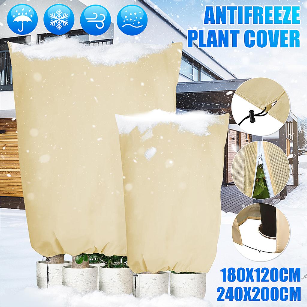 Buy 120x180cm/200x240cm Yellow Antifreeze Plant Freeze Cover Robust ...