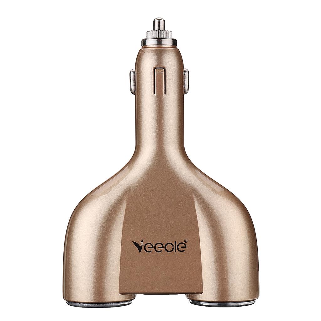 2 Way DC 12V/24V Car Cigarette Lighter Socket Splitter Dual USB Charger ...