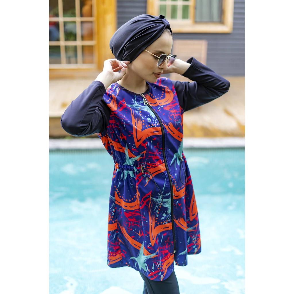 Cheap Modest Muslim Swimwear Burkini Islamic Swimsuit Purple Red ...