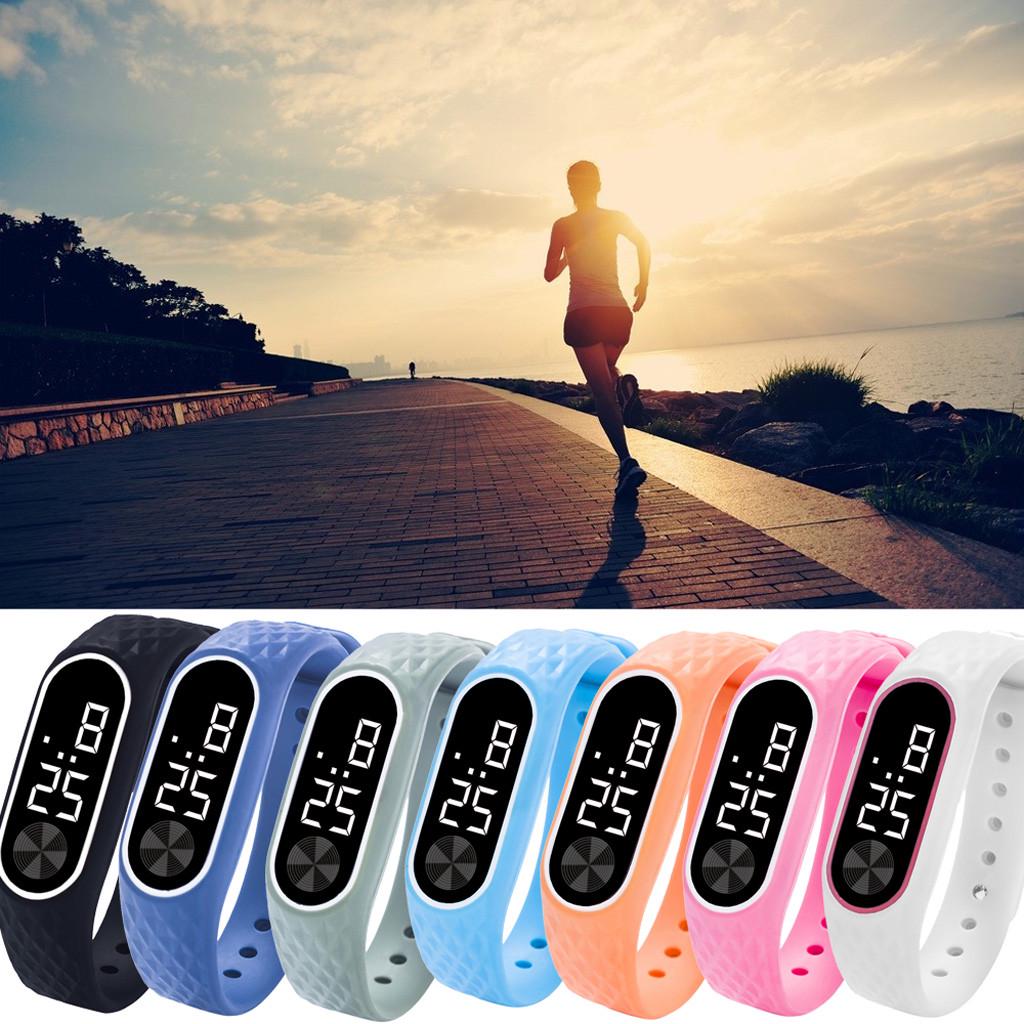 Multicolor LED Digital Display Bracelet Watch Children's Students ...